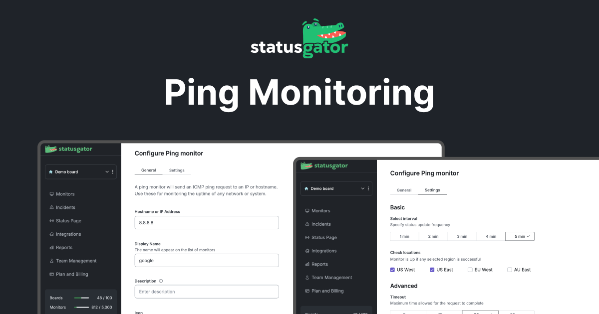 Ping Monitoring | StatusGator