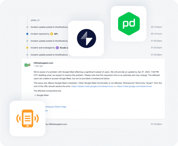 Hosted Status Page for Applications | StatusGator